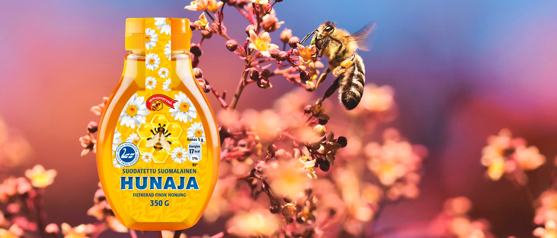 Suodatettu suomalainen hunaja 350 g | Juokseva hunaja - Hunaja ...