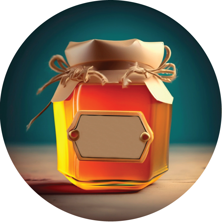 Kansietiketti purnukka 8, 12 kpl/arkki - Hunajayhtymä Oy