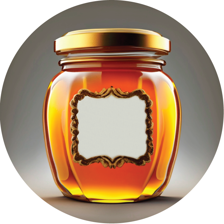 Kansietiketti purnukka 7, 12 kpl/arkki - Hunajayhtymä Oy